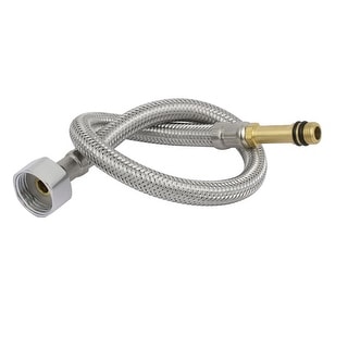 F1/2" G1/2" 304 Stainless Steel Faucet Connector Water Supply Hose 11mmx40cm - Bed Bath & Beyond ...